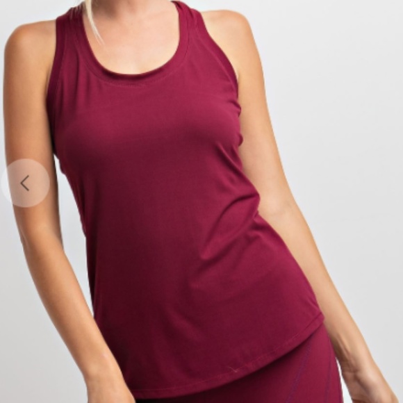 rae mode | Tops | Rae Mode Burgandy Workout Top | Poshmark